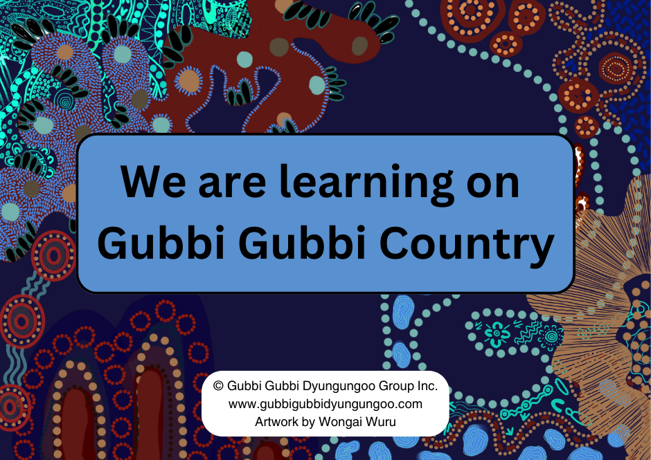 We Are Learning on Gubbi Gubbi Country poster_Copyright_Gubbi Gubbi ...